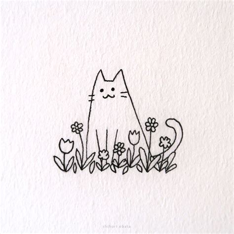 30 Easy Cat Drawing Ideas Dibujos Sencillos Dibujos Garabateados