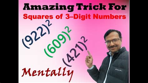 Find Squares Of 3 DIGIT NUMBERS In 5 Seconds YouTube
