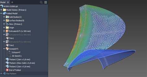 Solved Impossible To Flat Pattern Complex Surface Autodesk Community