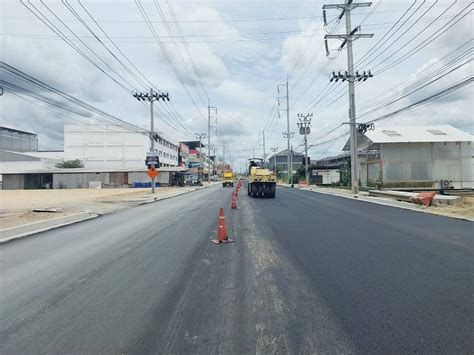 สร้างเร็วกว่าแผน ถนนสาย ข1 ผังเมืองรวมเมืองสมุทรปราการ คืบกว่า 43 คาดเสร็จปี 67