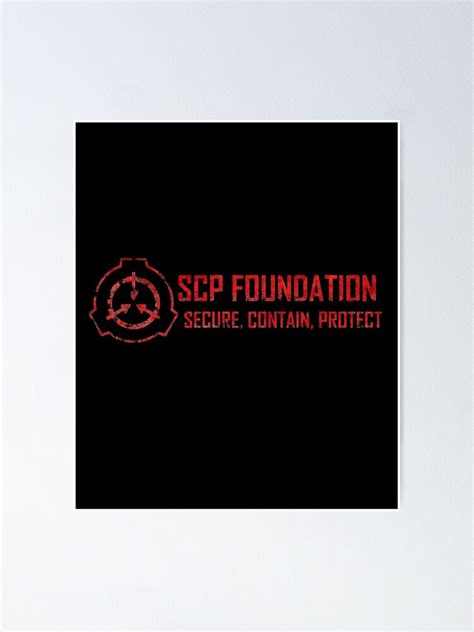 SCP Foundation Secure Contain Protect Poster For Sale By Rebellion 10 Redbubble