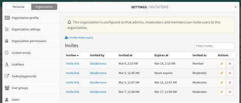 invites add edit feature for multiuse invites by bigbrain1901 · pull request 24666 · zulip
