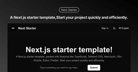 嗯又瞎折腾了个nextjs的快速启动模板希望佬友们来看看 资源荟萃 Linux Do