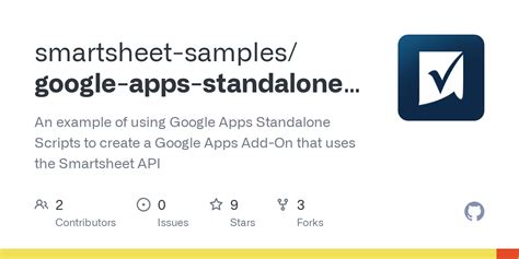 GitHub Smartsheet Samples Google Apps Standalone Addon Example An
