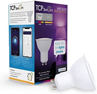 TCP Smart Wi Fi LED Lightbulb GU10 Warm White Colour Changing Dimmable Candle Tubes