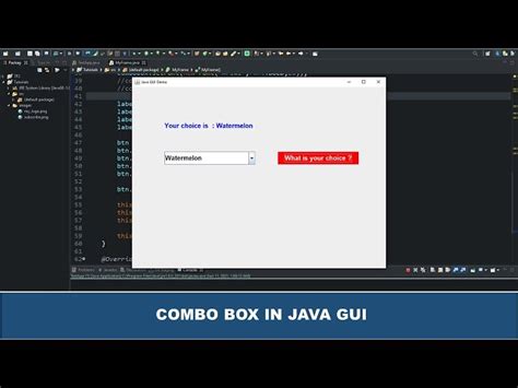 Java Jcombobox Example 2 Youtube