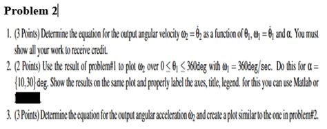 Solved Kinematic Equation The Kinematic Equation Relating Chegg Com