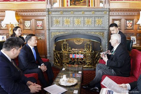 Их Хурлын дарга Д Амарбаясгалан Британийн Парламентын Нийтийн танхимын дарга Л Хойл нар албан