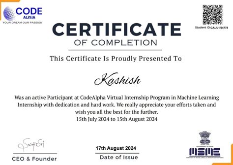 Codealpha Machinelearning Internship Kashish