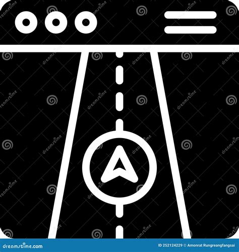 Road Map Application Icon Location Map And Navigation Vector Stock Vector Illustration Of