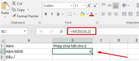 Hàm chia trong Excel công thức và hướng dẫn chi tiết
