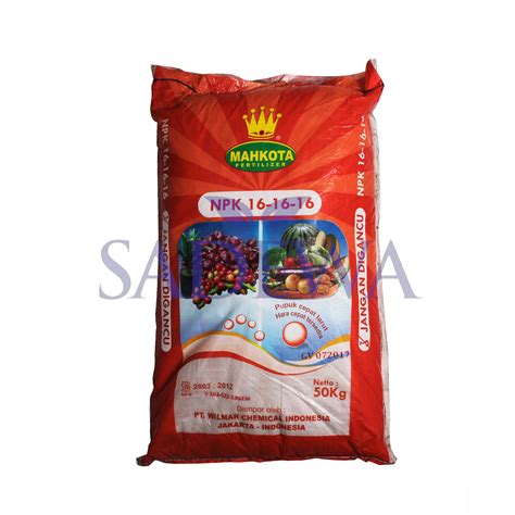 Npk 16 16 16 Mahkota Sadewa Agri Jaya