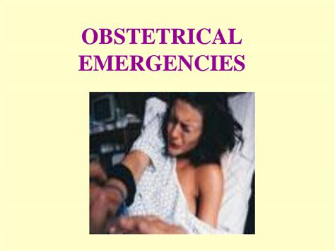 Solution Obstetrical Emergencies Studypool