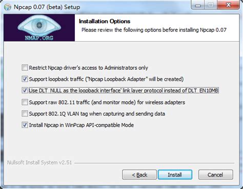 网络抓包工具wireshark如何抓取本机包install Npcap In Winpcap Api Csdn博客