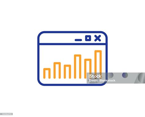 Icône De Ligne De Statistiques De Marketing Symbole Danalytique Web Vector Vecteurs Libres De