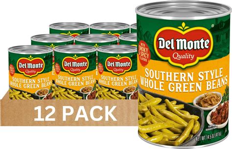 Del Monte Southern Style Whole Green Beans 14 5 Oz Can