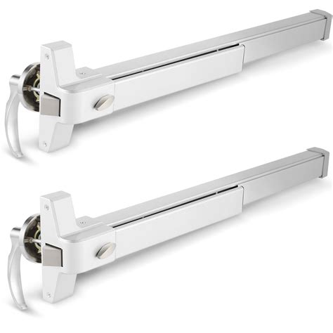 Buy IRONWALLS Push Bar Panic Exit Device With Exterior Lever Keyed Alike Pack Stainless