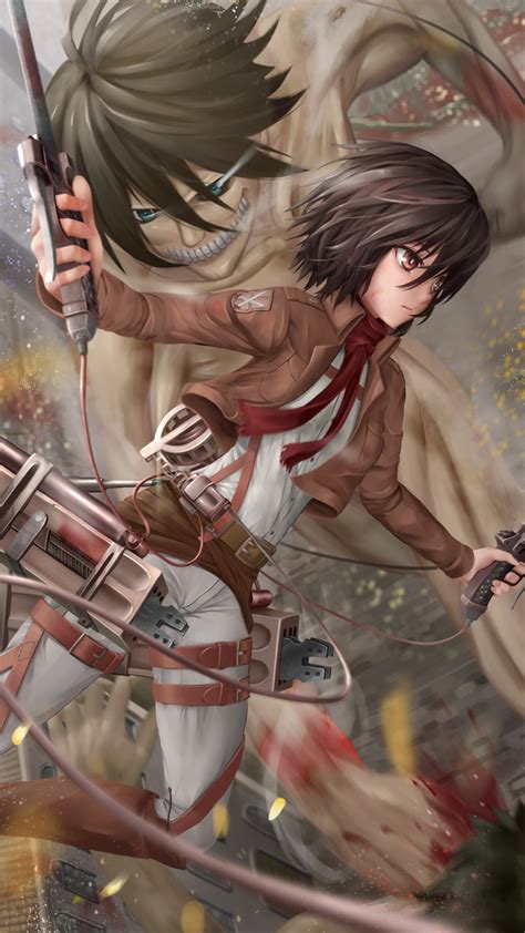 Mikasa Ackerman Shingeki No Kyojin Drawn By Aki99 Danbooru