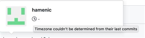`user local time` shows empty time for people with no commits · issue