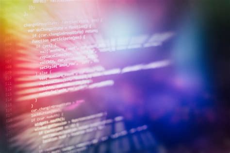 Premium Photo Closeup Developing Programming And Coding Technologies