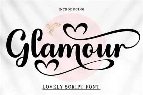 Glamour Font By Romie Creative · Creative Fabrica