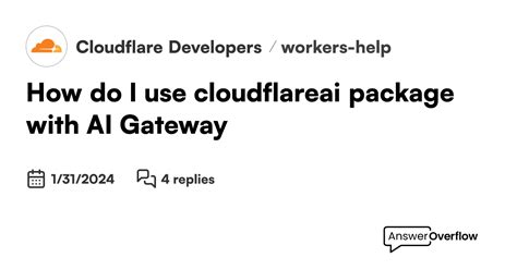 how do i use cloudflare ai package with ai gateway cloudflare