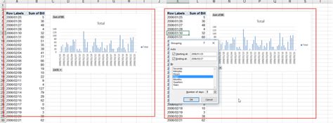 Stop All The Pivot Tables Applying The Same Grouping Method