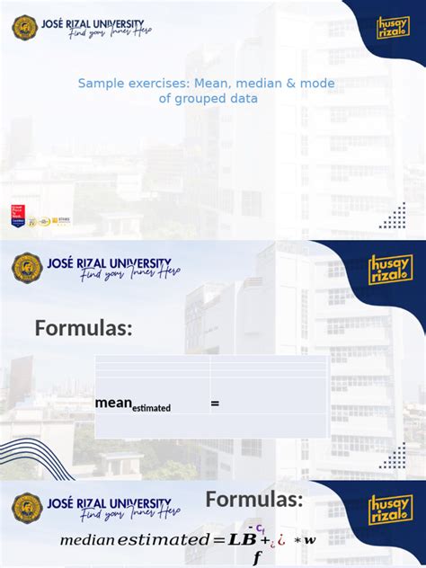module 3 mean median and mode grouped data pdf mode statistics
