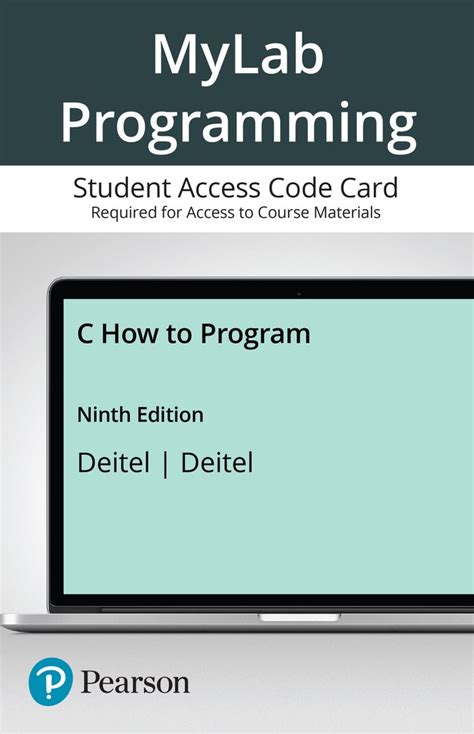 Mylab Programming With Pearson Etext Access Code For C How To Program