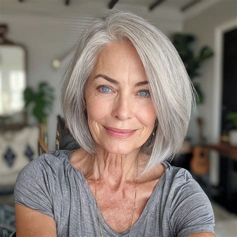 Magnific Mgs4vi37xgop8zx4l2pv Classic Silver Bob In 2024 Grey Hair Inspiration Gray Hair