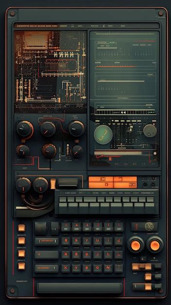 Premium Ai Image Retro Computer Terminal Interface Wallpaper For The Phone