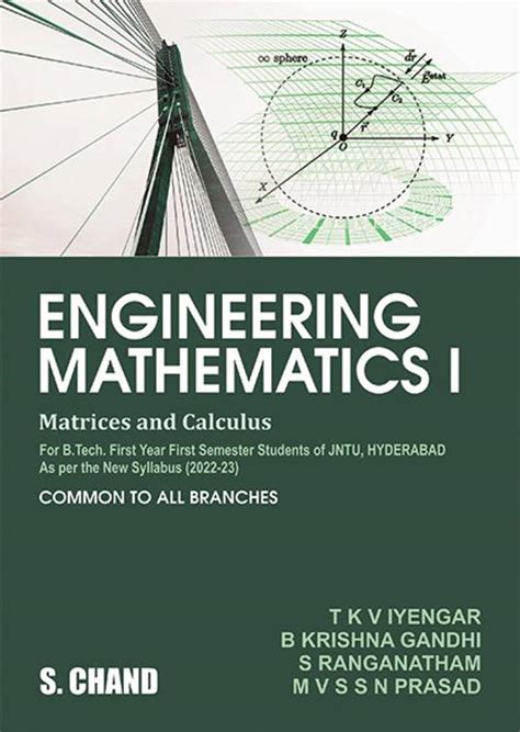 Engineering Mathematics I Matrices And Calculus For Btech First Year First Semester