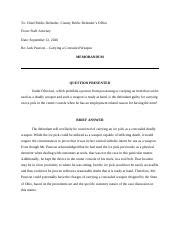 Closed Memo Assignment Final Draft Doc To Chief Public Defender County Public Defender S