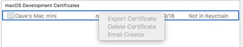 Ios How Do You Delete A Signing Certificate In Xcode Stack Overflow