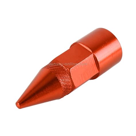 4 Pcs 6 Edeg 모양 가스 캡 마우스 피스 커버 타이어 캡 자동차 타이어 밸브 캡 오렌지