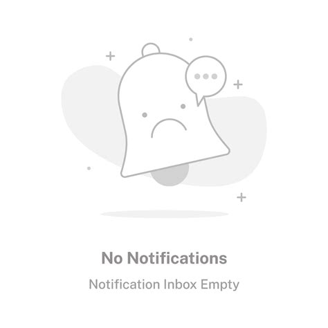 Premium Vector Modern Design Concept Of No Notification Found Design