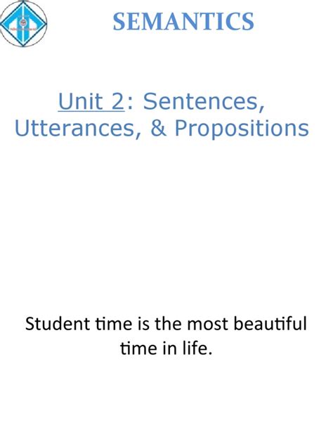 Semantics Unit 2 Pdf Proposition Word