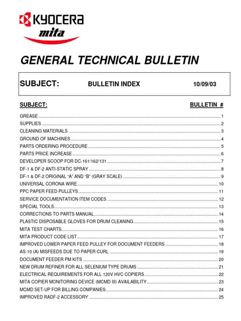 General Technical Bulletin 50 Pdf Photocopier Computing