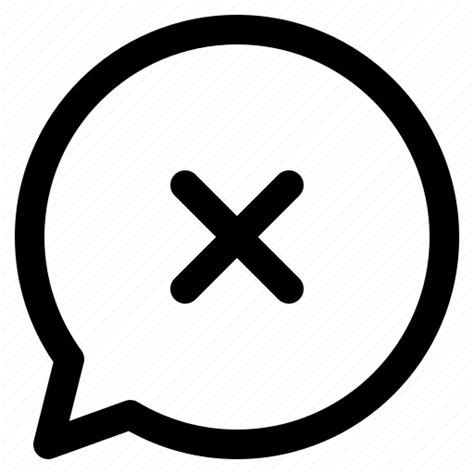 Messaging Conversation Chat Bubble Remove Delete Icon Download On Iconfinder