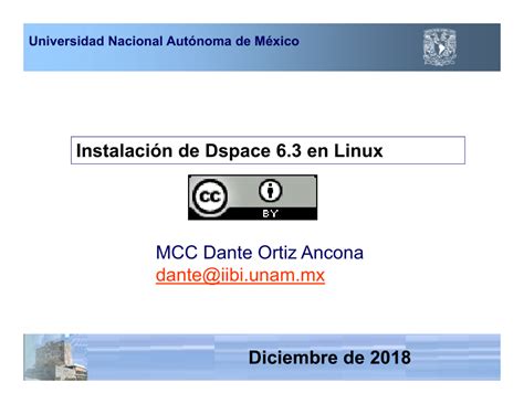 PDF Instalación de Dspace 6 3 en Linux