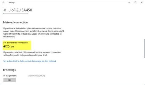 How To Set Metered Connections In Windows 1110