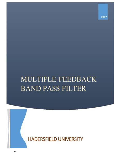Multiple Feedback Band Pass Filter Download Free Pdf Electronic