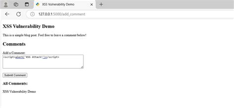 Implementation Of Cross Site Scripting Xss In A Flask Web Application