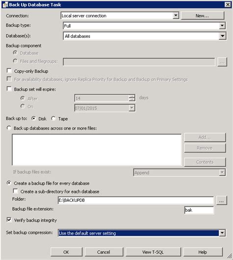 La Senda Del Admin Como Programar Backups Con SQL Server 2012