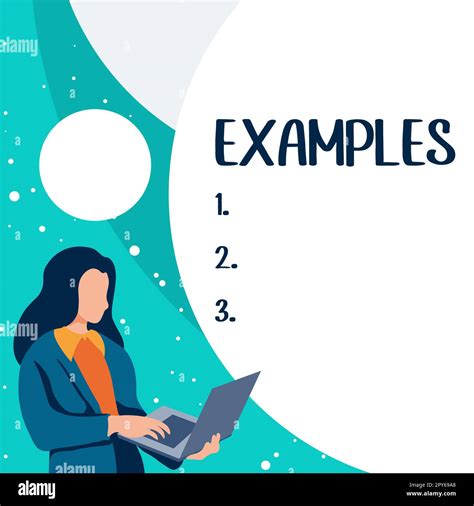 Inspiration Showing Sign Examples Business Concept Photo Sample Model To Follow Guide