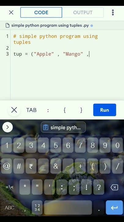 Tuple In Python Example Shorts Shortvideo Viral Viralshort