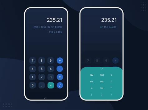 User Interface For Calculator App