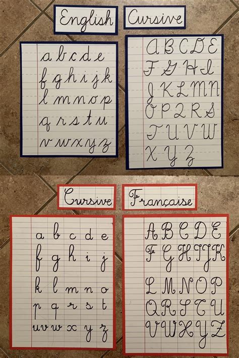 The Difference Between English Cursive And French Cursive Side Note I