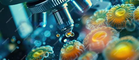 Premium Photo Examining Phytoplankton In Gill Fish Using A Microscope