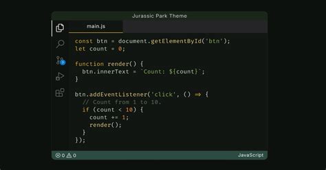 Jurassic Park Theme By Andrea Ragalzi Vs Code Themes